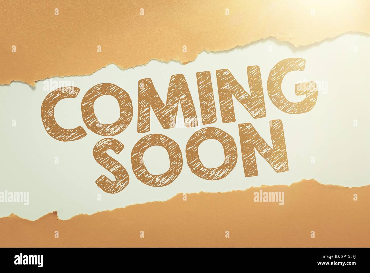 Text caption presenting Coming Soon, Word Written on an event that is ...