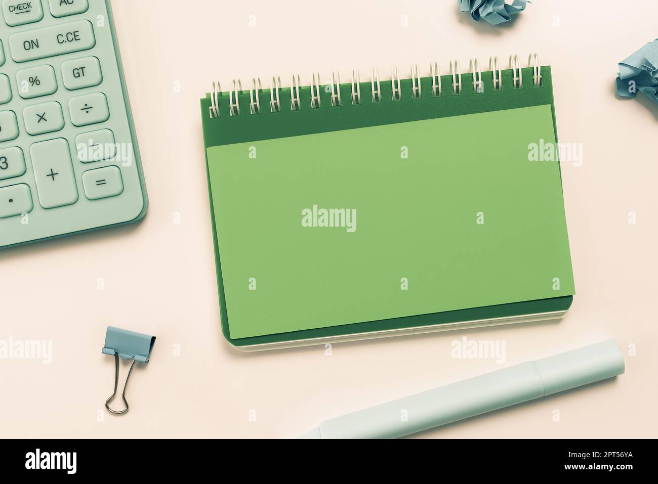 Multiple Assorted Collection Office Stationery Photo Placed Over Table ...