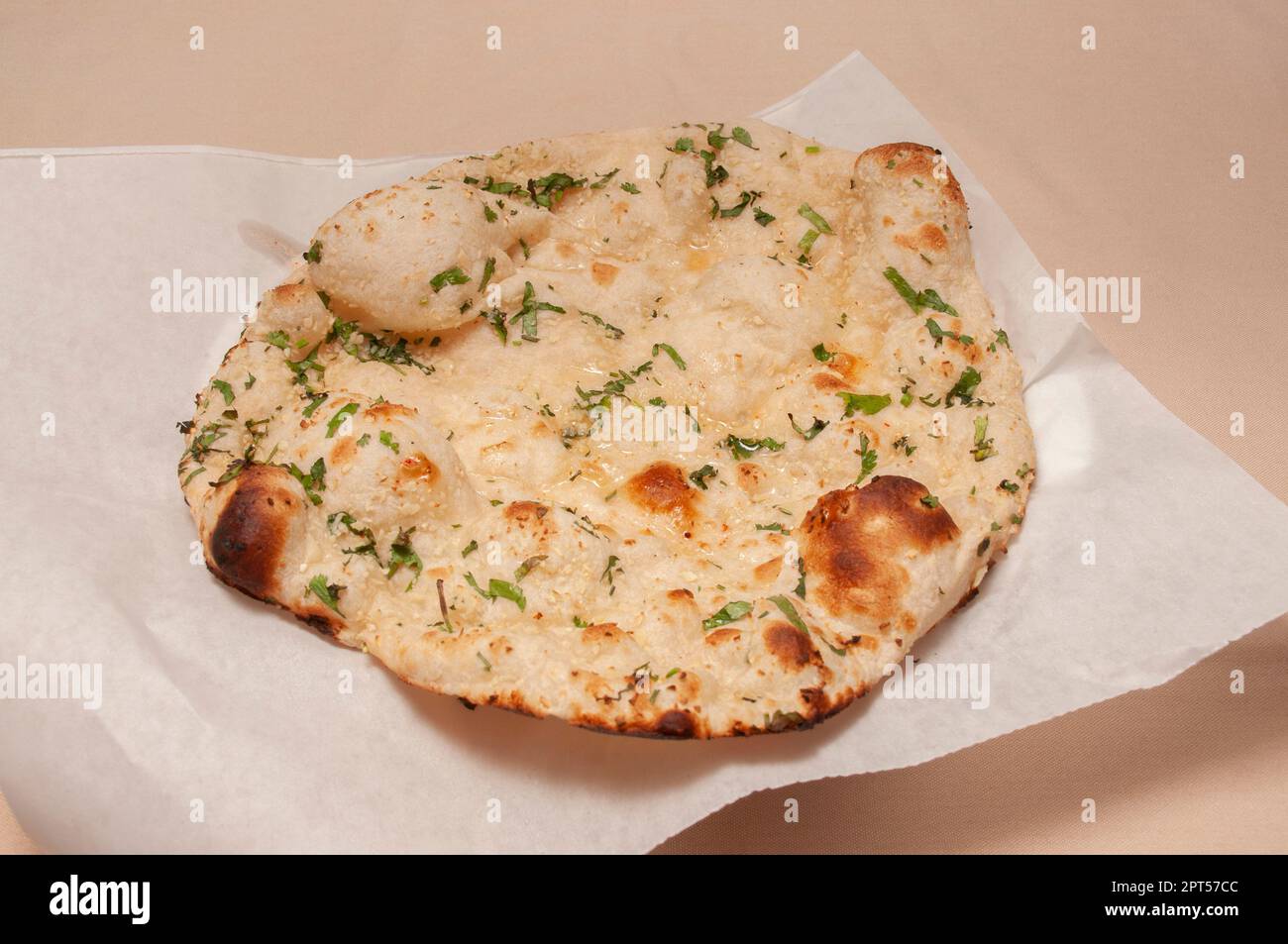 Delicious Afghan or Indian dish known as garlic naan Stock Photo - Alamy