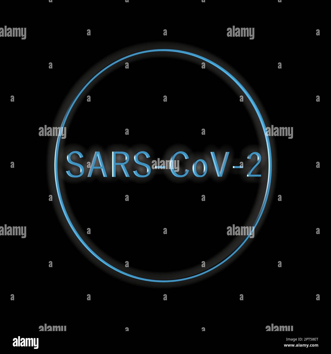 "SARS-CoV-2" - word, lettering or text as 3D illustration, 3D rendering ...