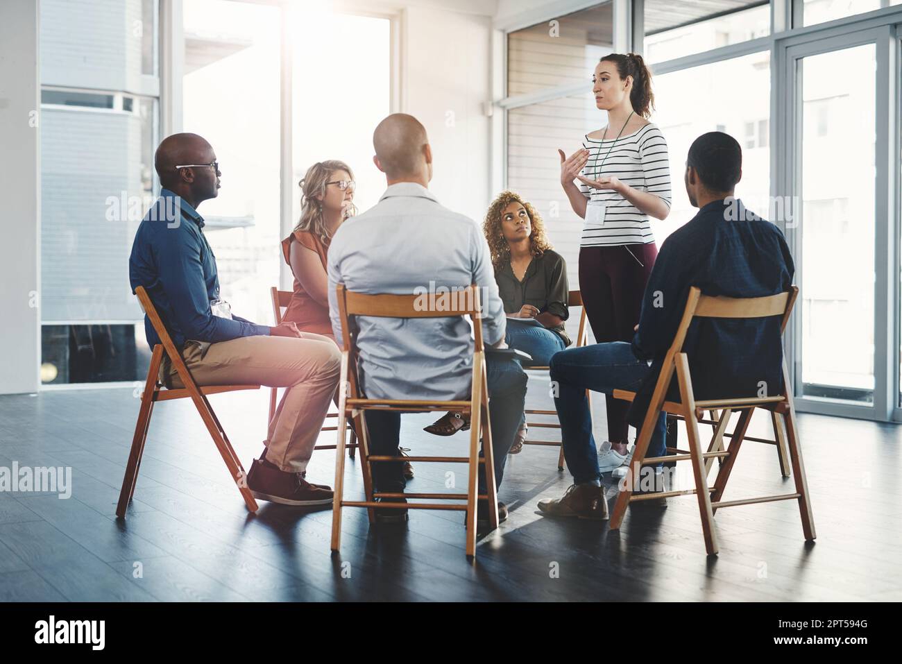 African man addressing people hi-res stock photography and images - Alamy