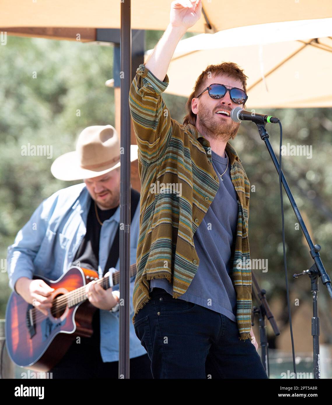 St. Helena, USA. 26th Apr, 2023. Brandon Lancaster - LANCO performs during Day 2 of Live In The ...