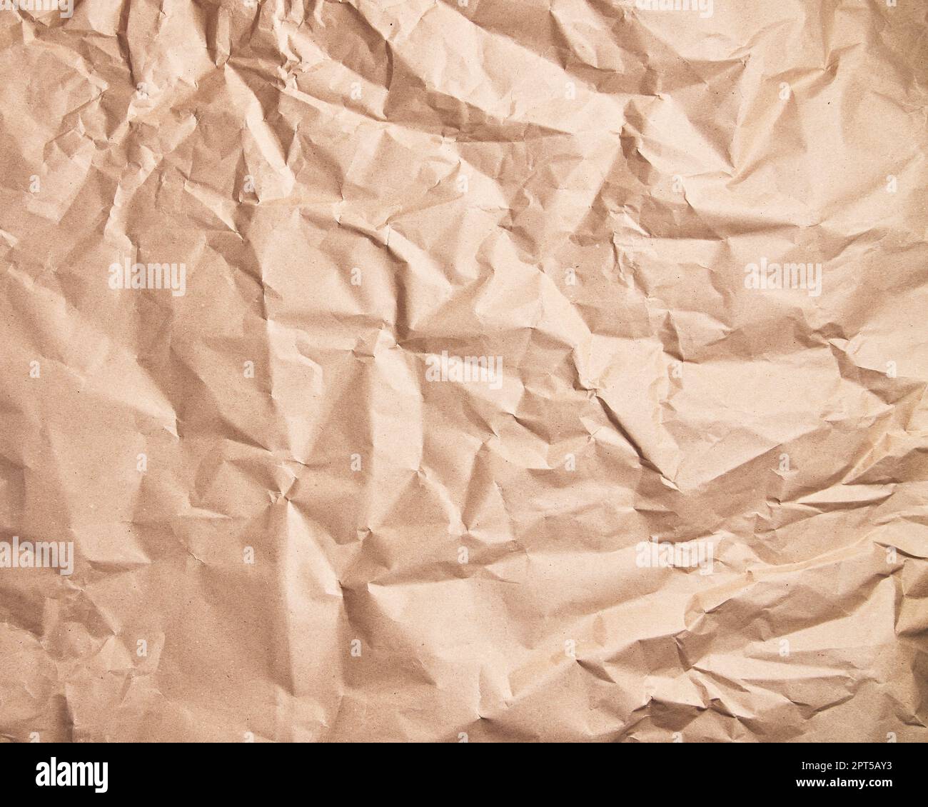 Brown crumpled paper texture background Stock Photo - Alamy