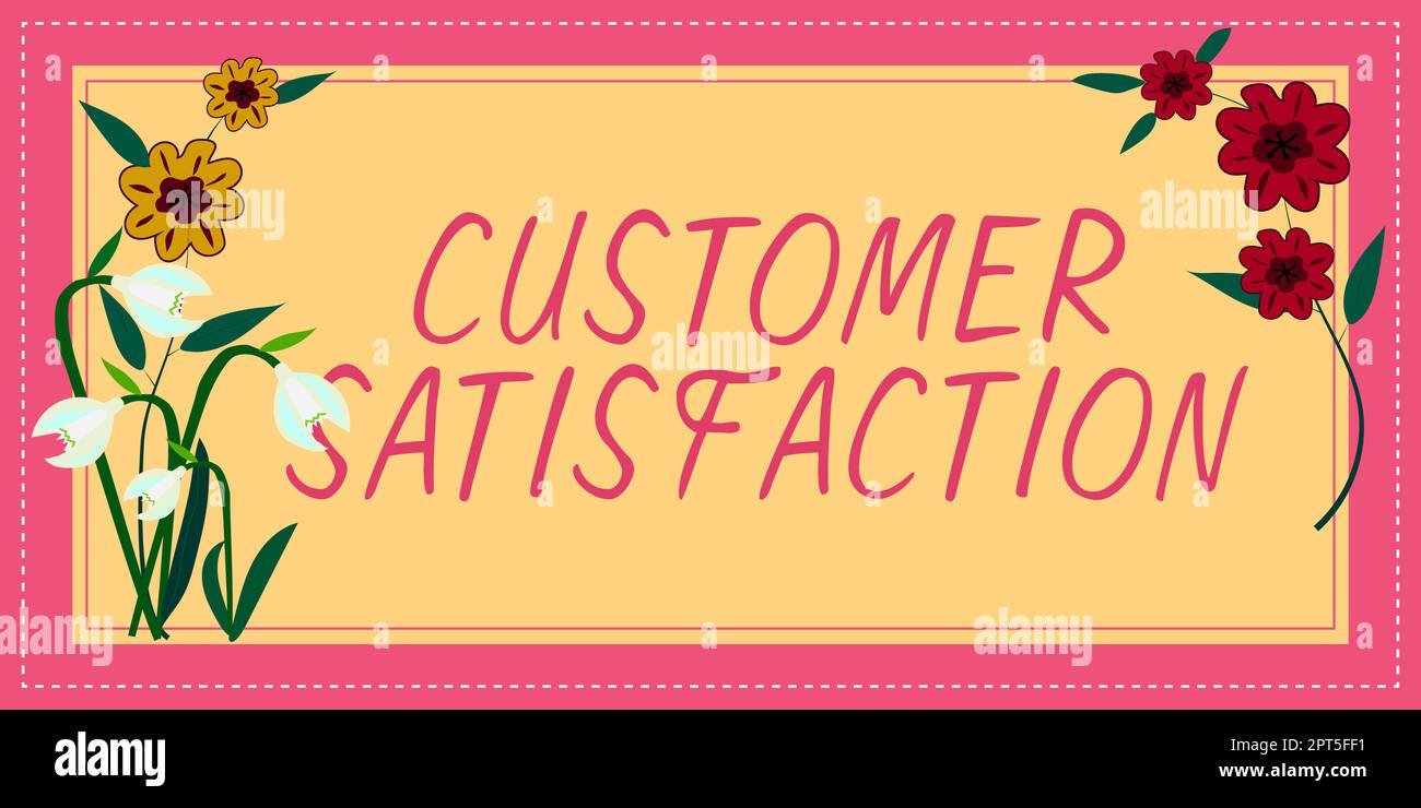 Conceptual display Customer Satisfaction, Conceptual photo Exceed ...