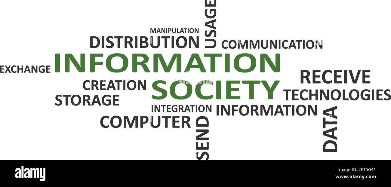 word cloud - information society Stock Vector Image & Art - Alamy