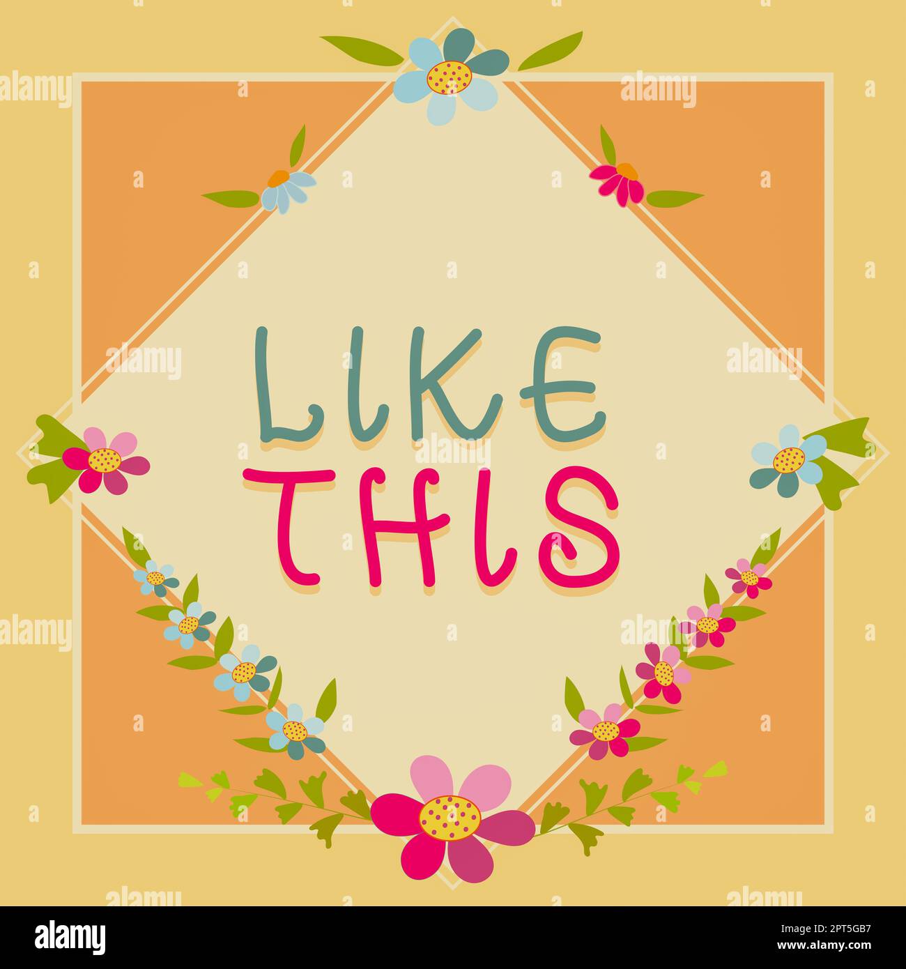 Inspiration showing sign Like This, Word Written on An action refering ...