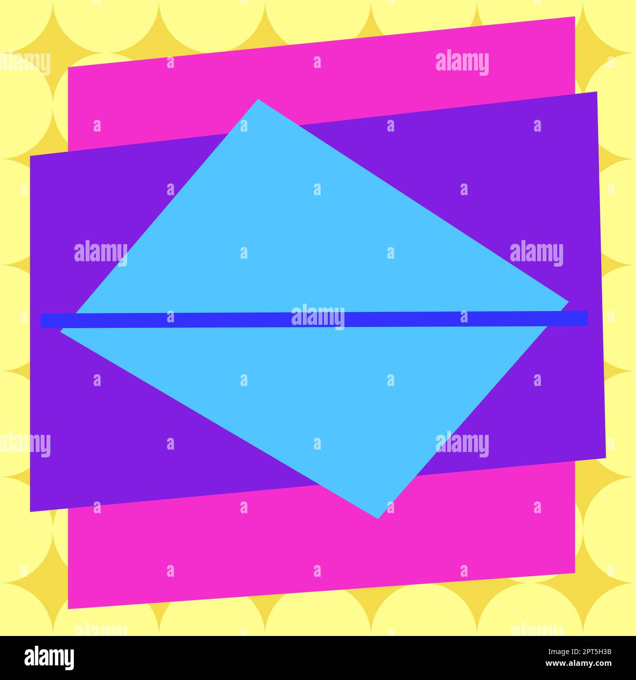 Asymmetrical uneven shaped format pattern object outline multicolour ...