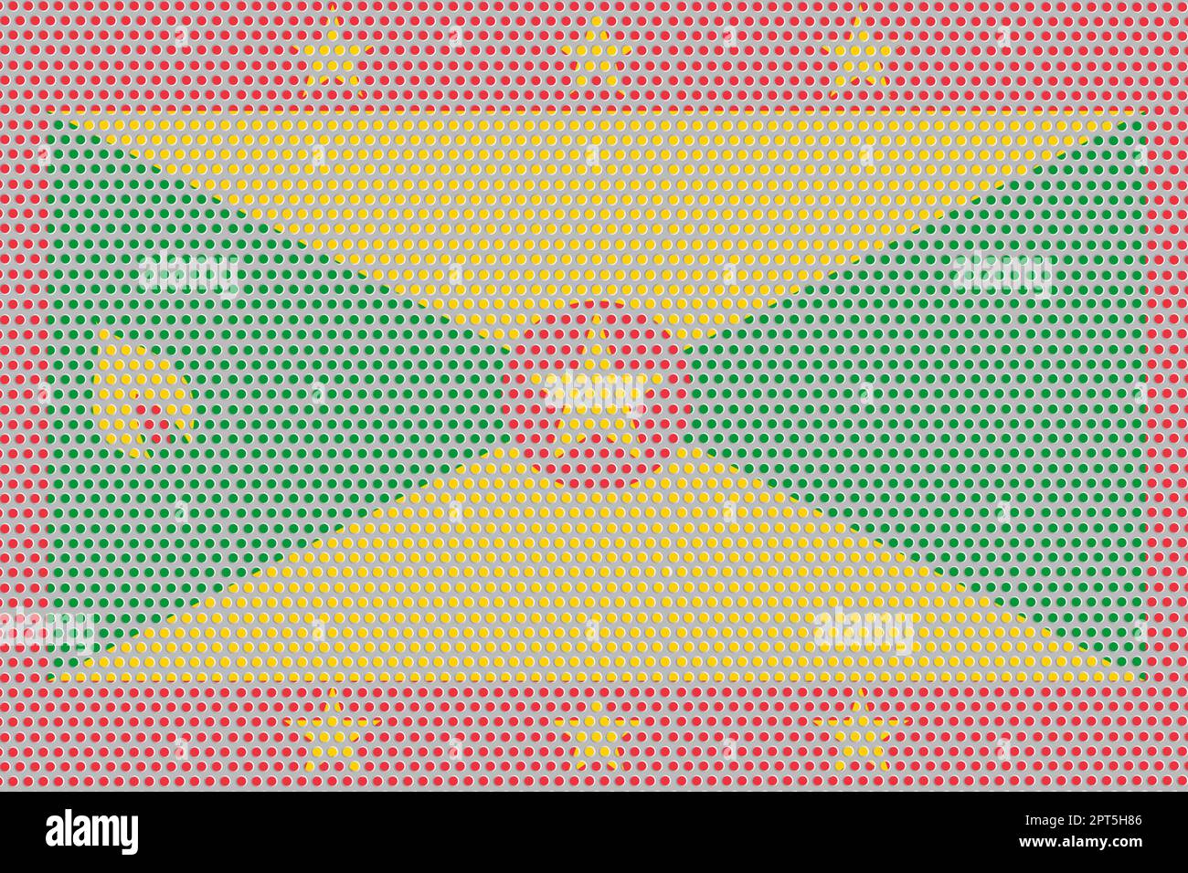 3D Flag of Grenada on a metal wall background Stock Photo - Alamy