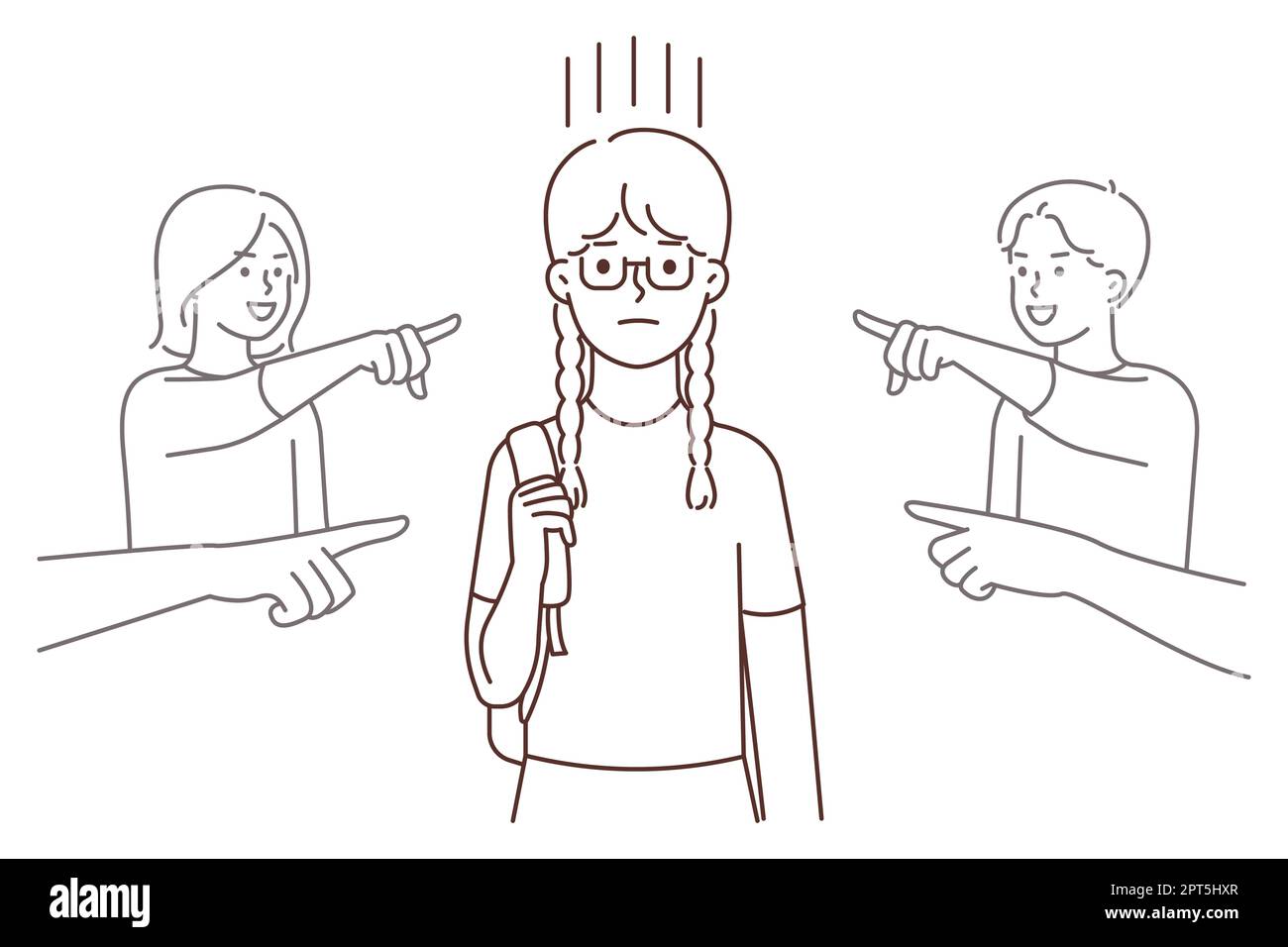 Bullying Pictures Girls Drawings