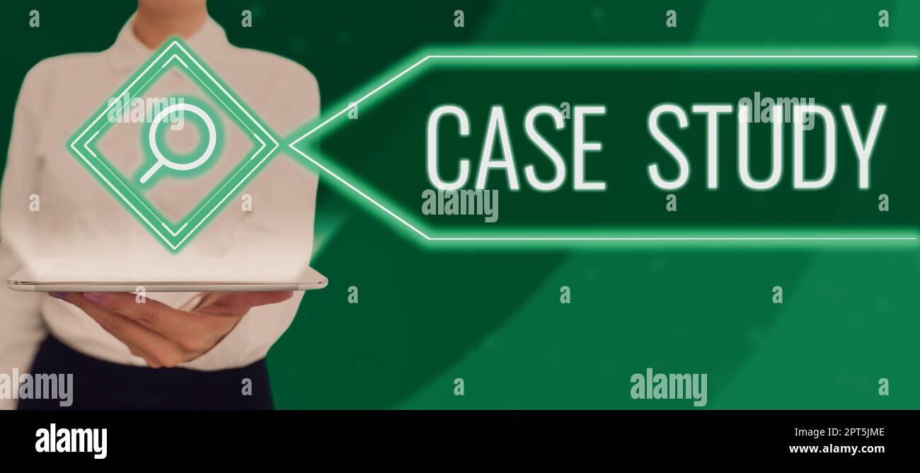 Inspiration showing sign Case Study, Business showcase A subject matter ...