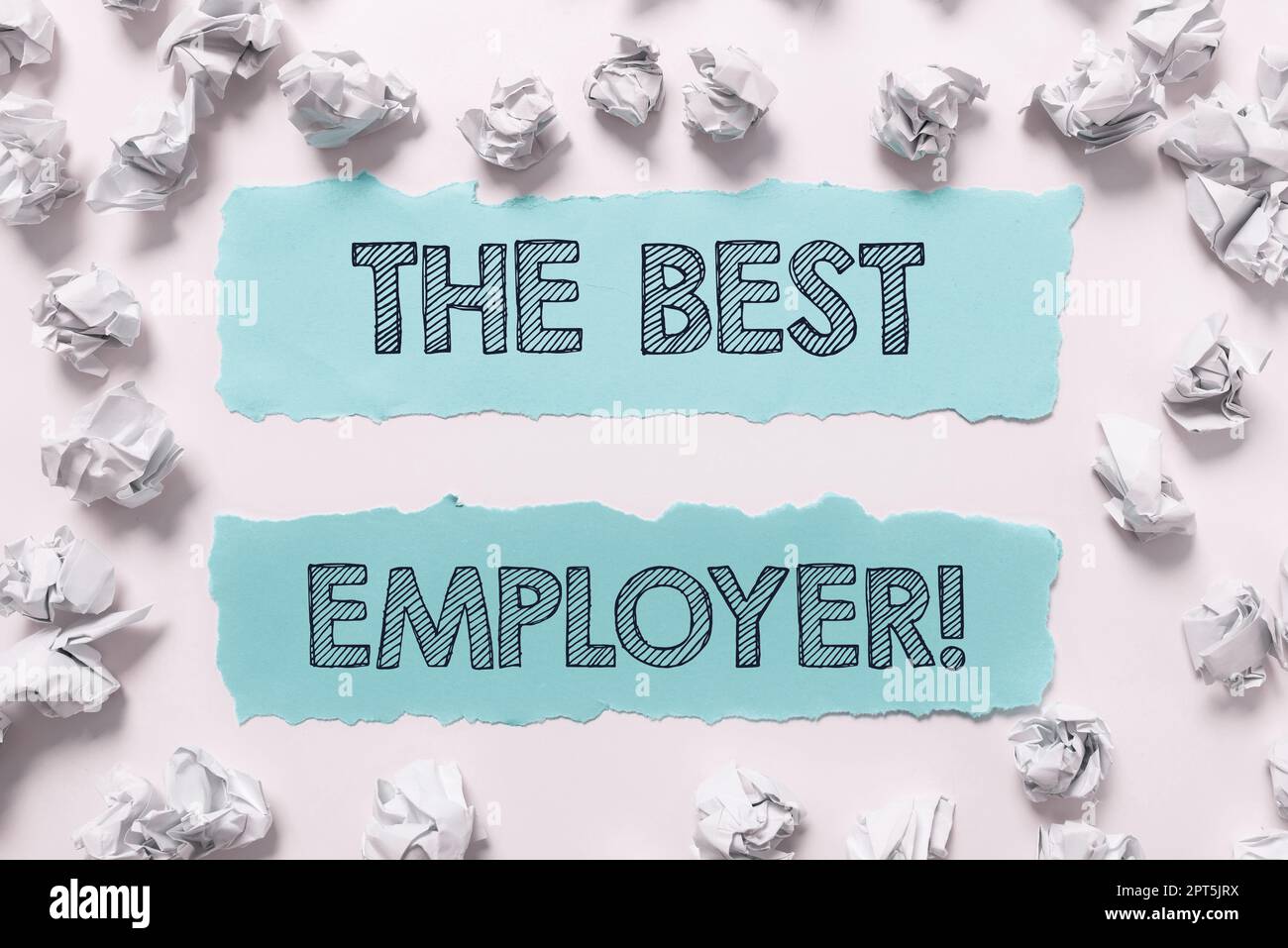 Conceptual caption The Best Employer, Word Written on created a ...