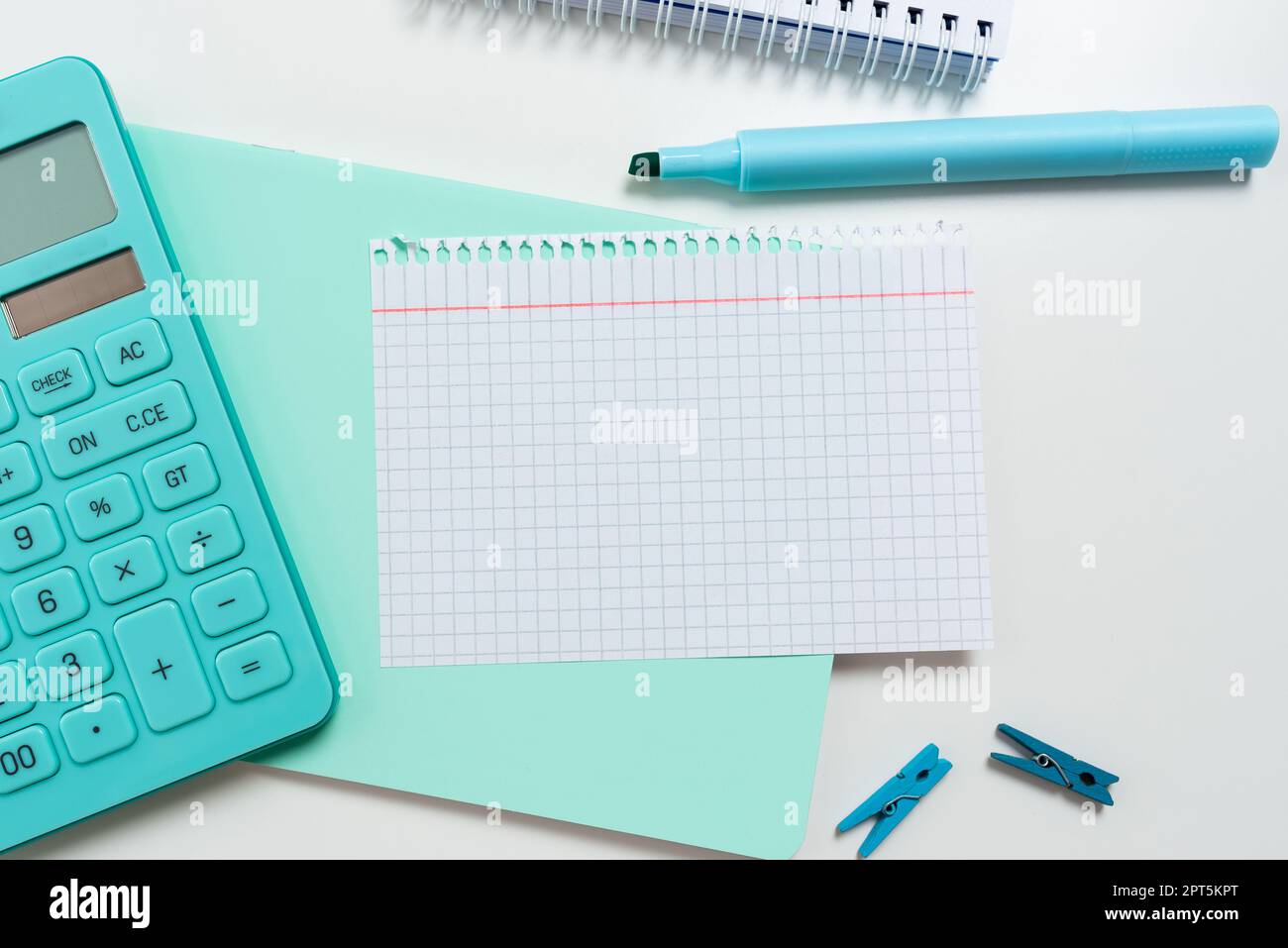 Multiple Assorted Collection Office Stationery Photo Placed Over Table ...