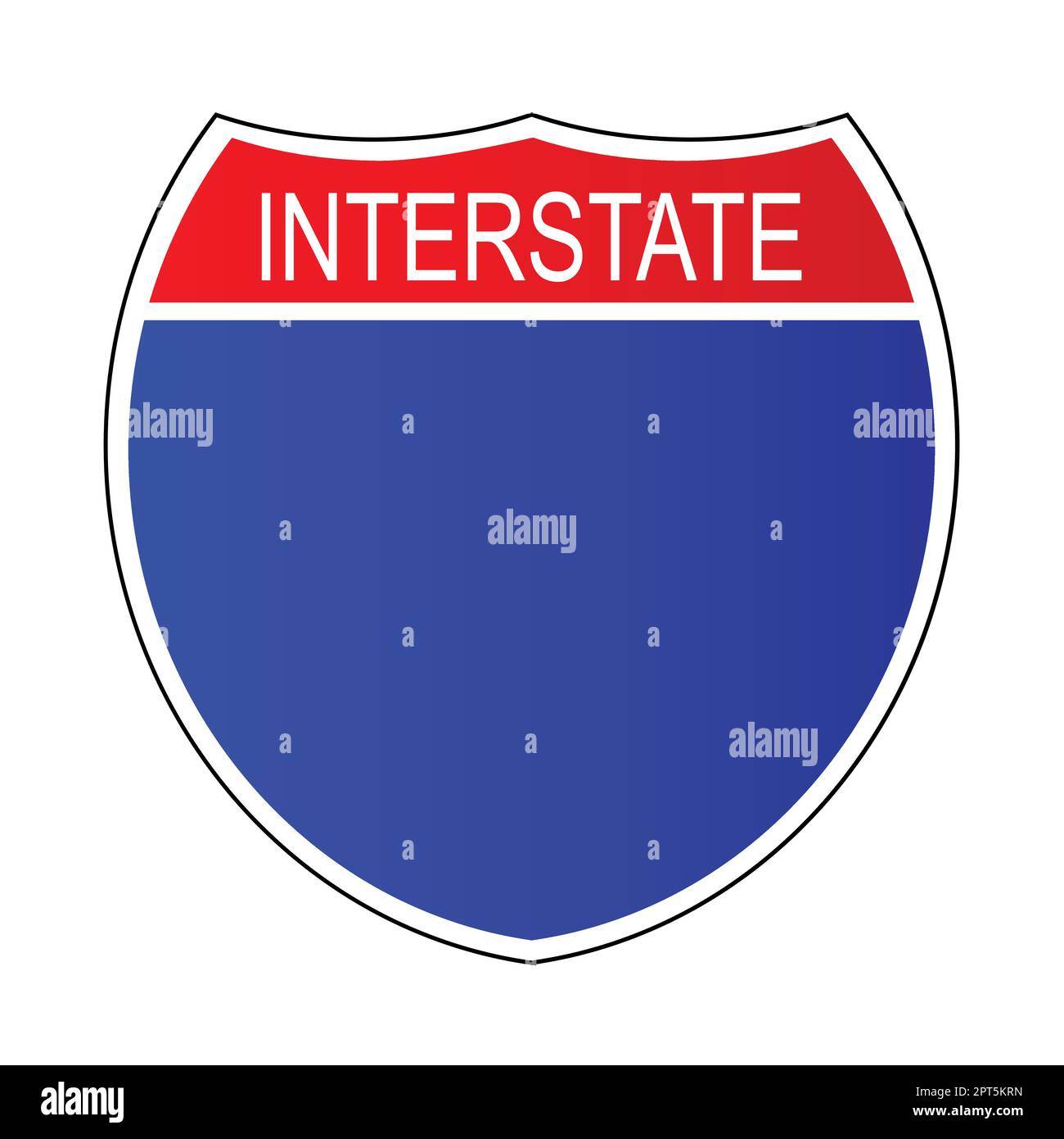 Interstate Blank Sign Isolated Stock Vector Image & Art - Alamy