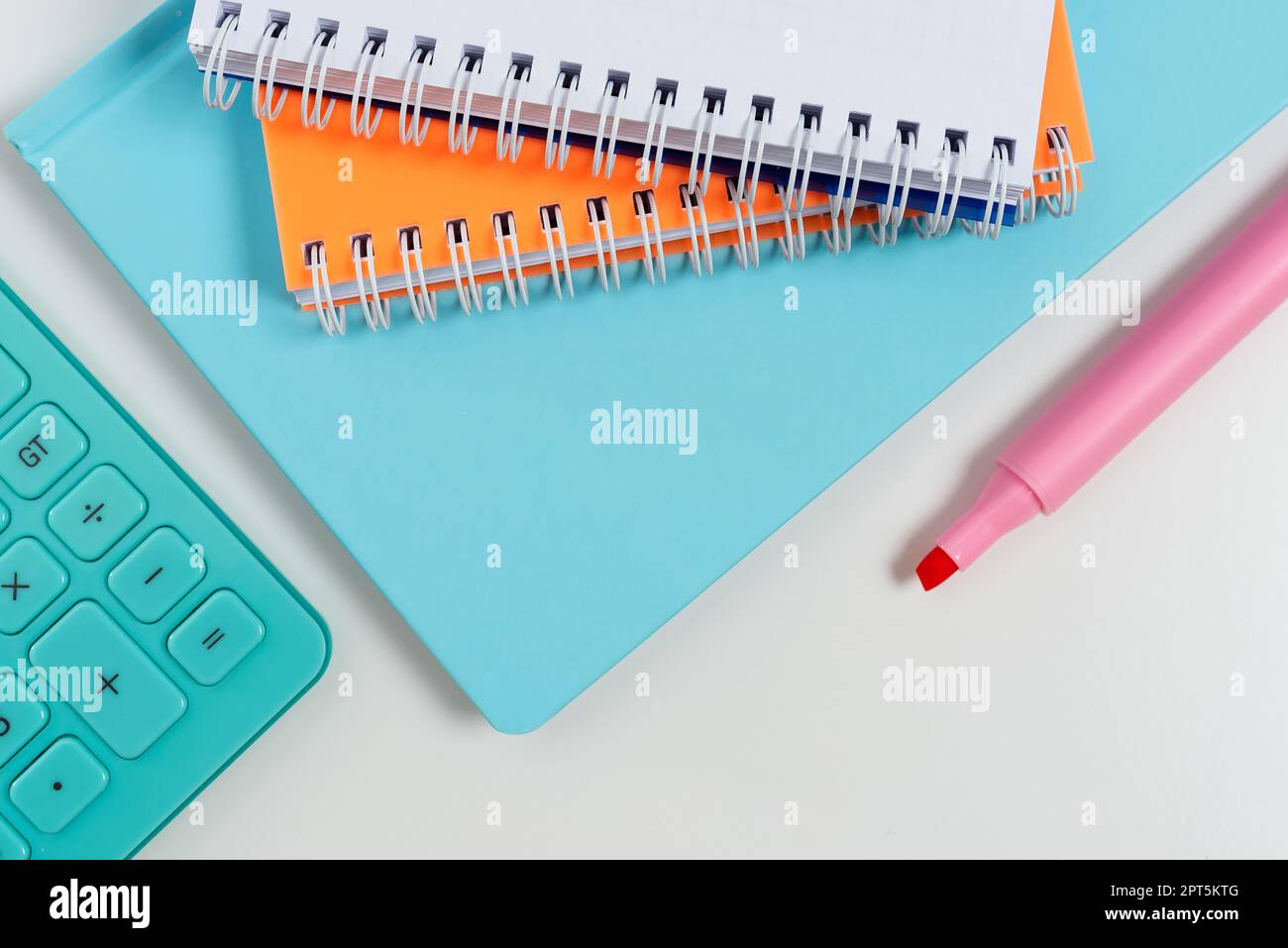 Multiple Assorted Collection Office Stationery Photo Placed Over Table ...