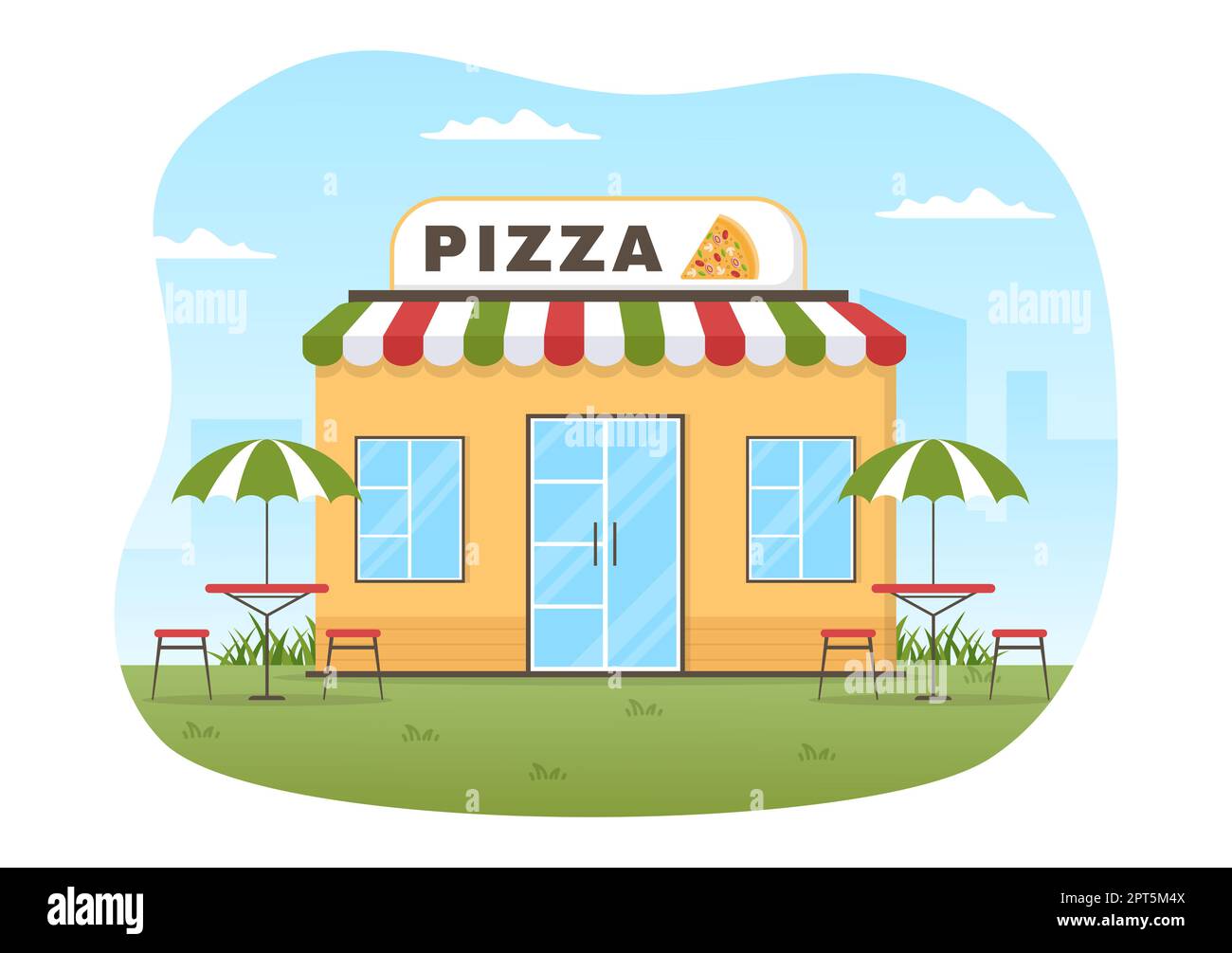 Italian Food Restaurant or Cafeteria with Chef Making Traditional ...