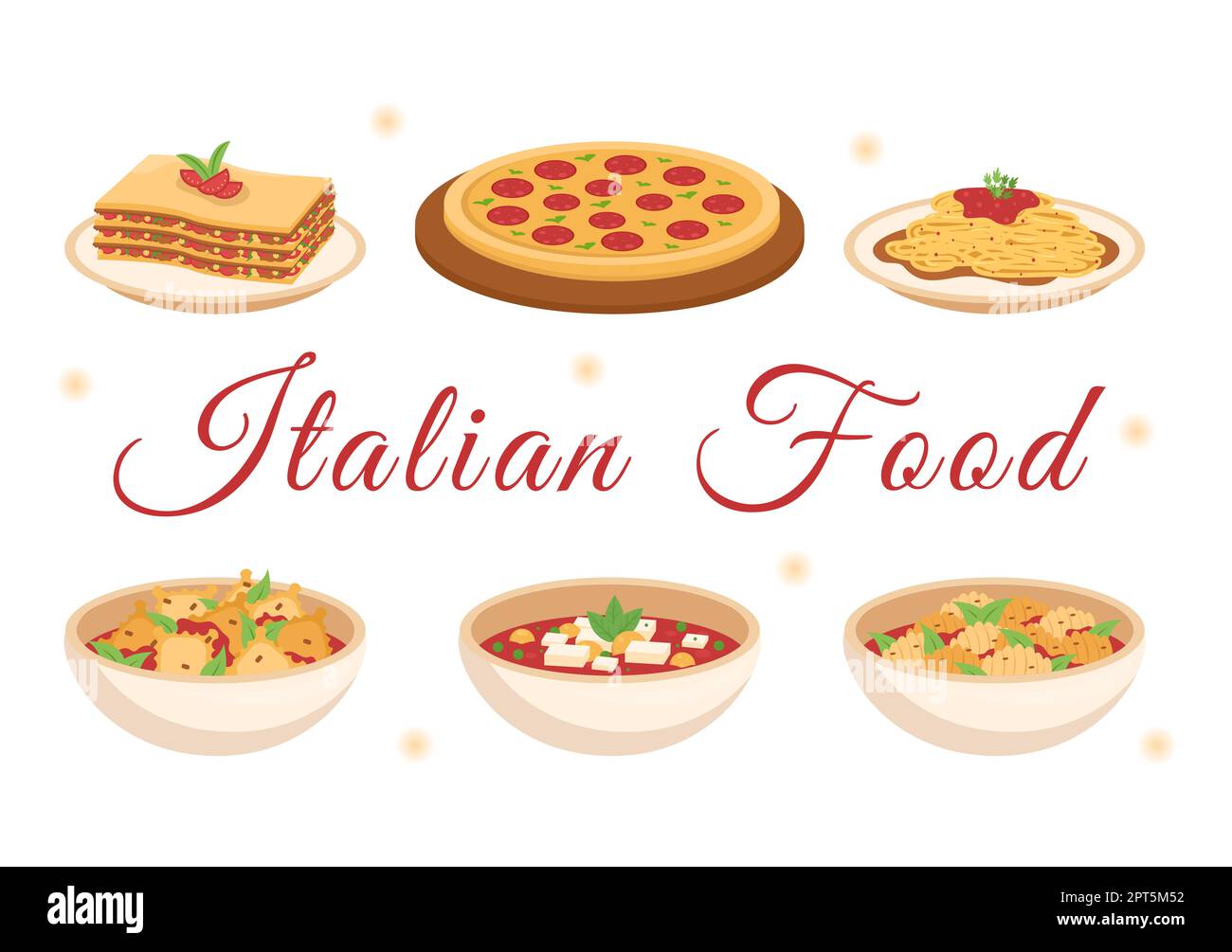 Italian Food Restaurant or Cafeteria with Chef Making Traditional ...