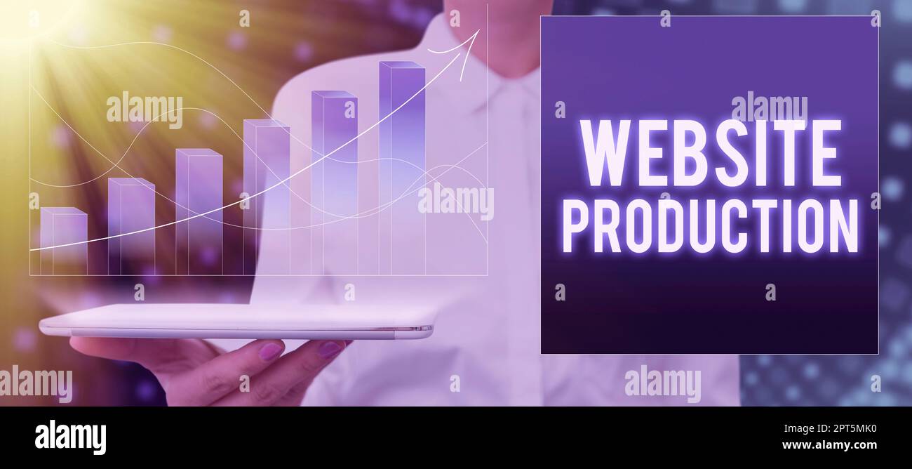 Handwriting text Website Production, Business approach creating sites ...