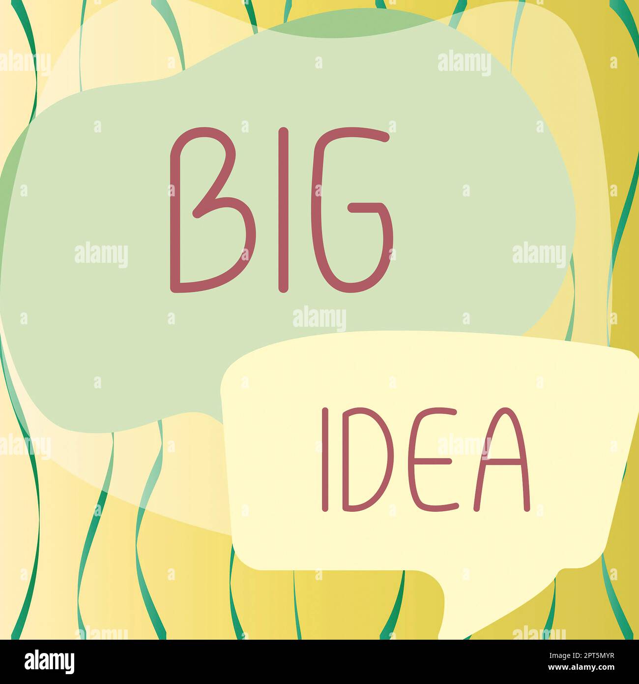 Hand writing sign Big Idea, Business showcase Having great creative ...