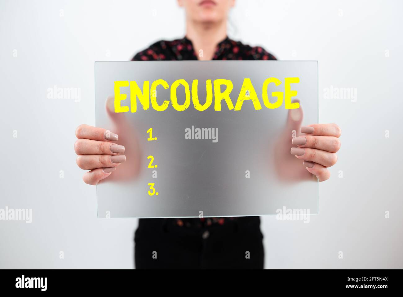 Writing displaying text Encourage, Business overview to inspire with courage, spirit, hope, spur ...