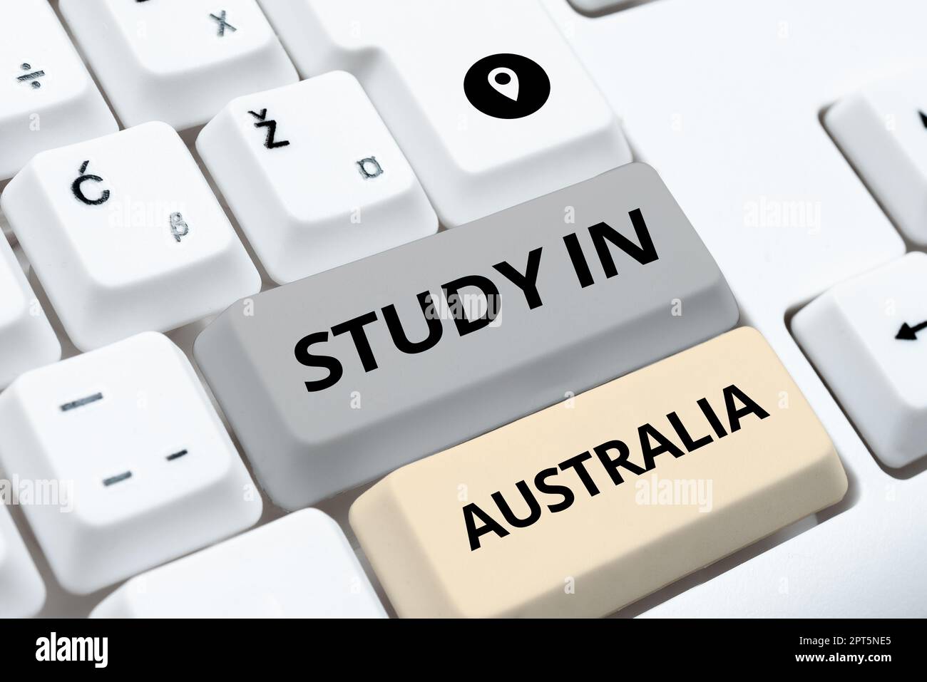 Text sign showing Study In Australia, Business overview going into ...