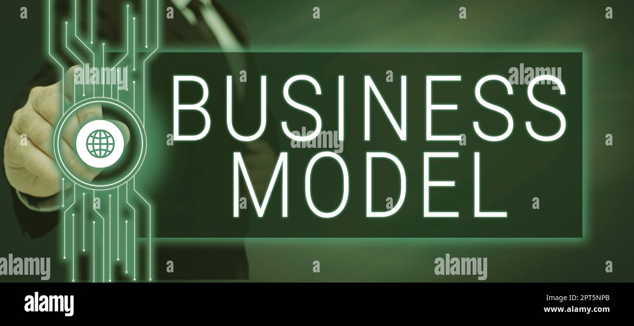 Inspiration showing sign Business Model, Internet Concept model showing ...