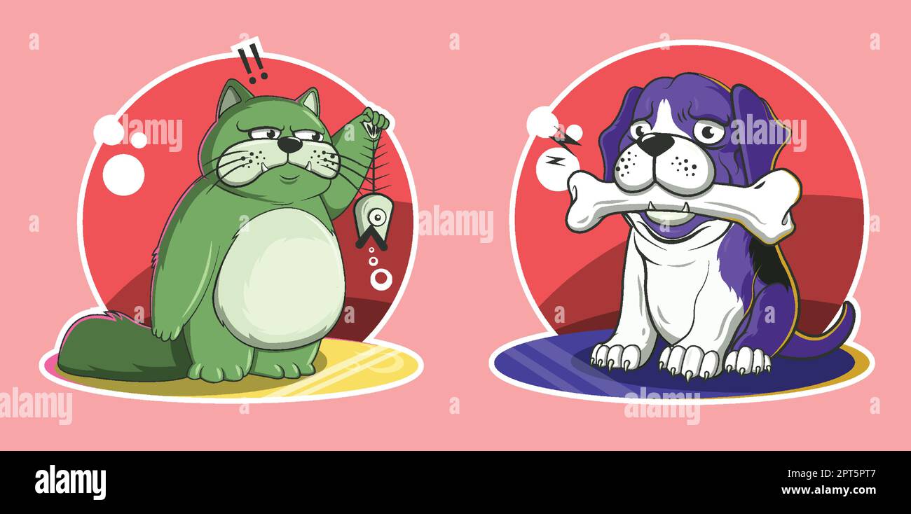 Cat paw holding head Stock Vector Images - Alamy