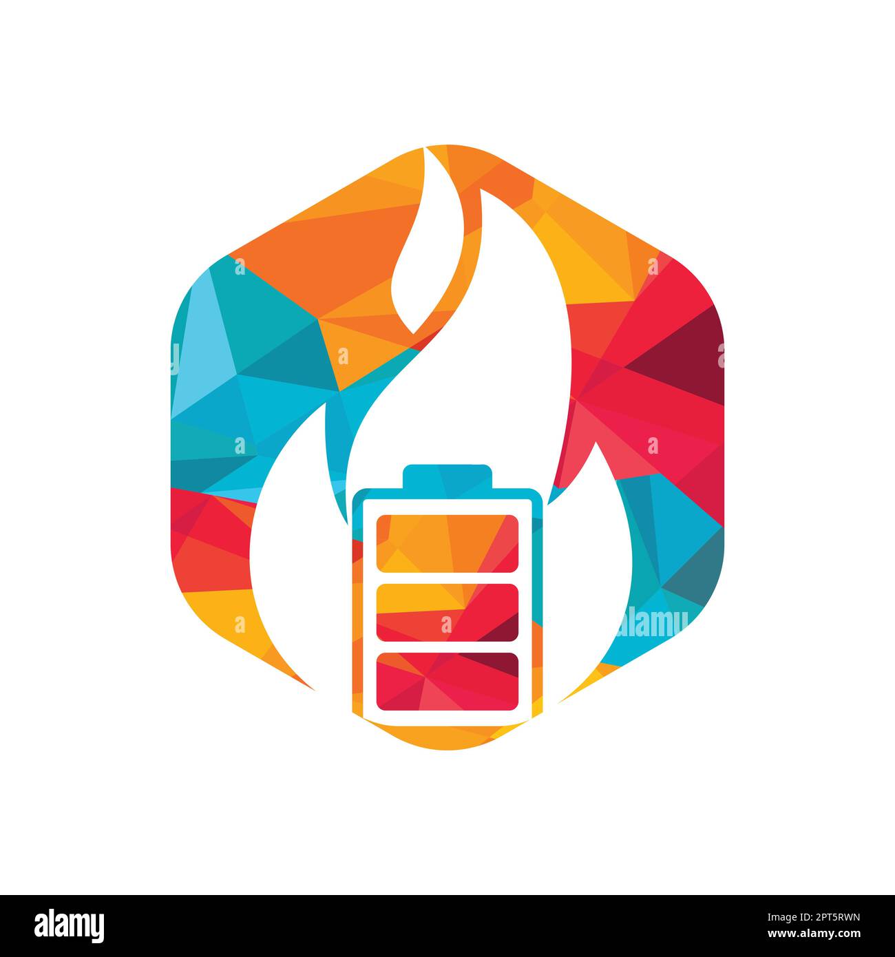 Battery fire vector logo design. Nature energy logo concept Stock ...