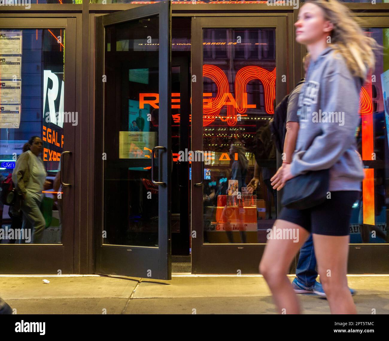 The Cineworld owned Regal Cinemas in Times Square in New York on ...