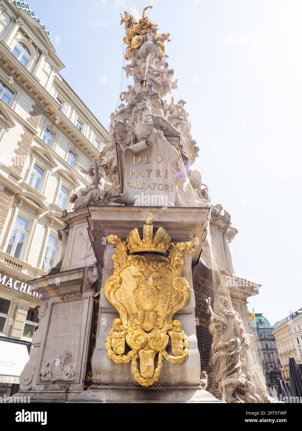 Plague column on the Graben, Vienna, Austria Stock Photo - Alamy