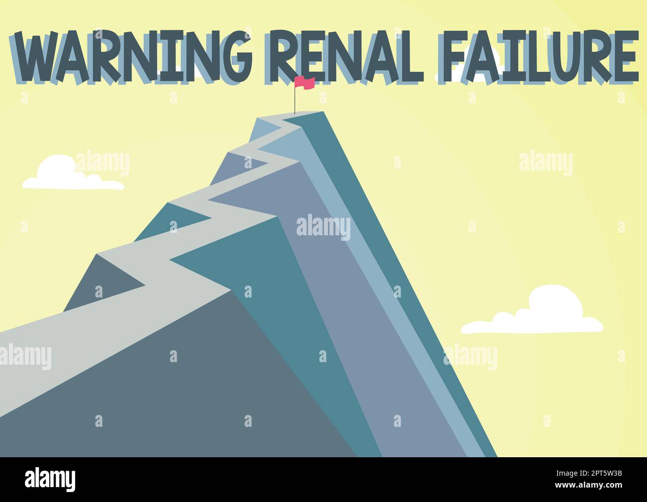 Handwriting text Warning Renal Failure, Business concept stop Filtering ...