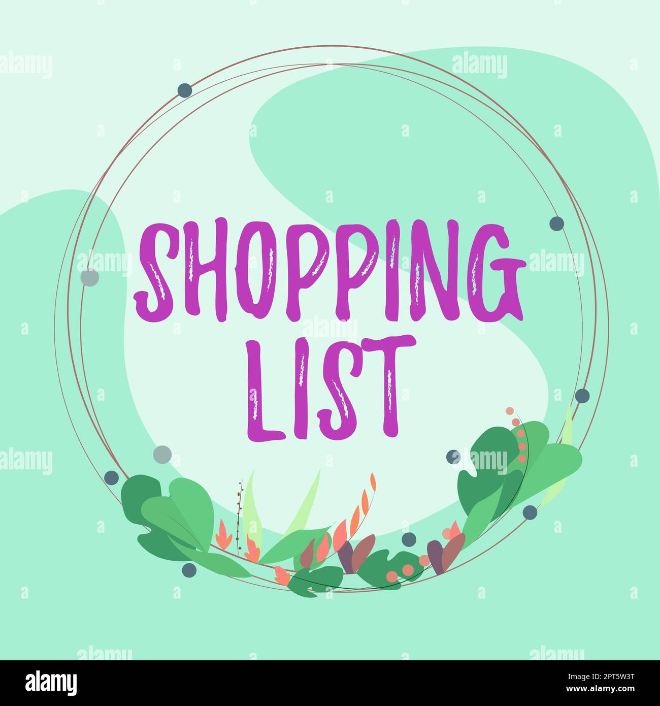 Sign displaying Shopping List, Business approach Discipline approach to ...