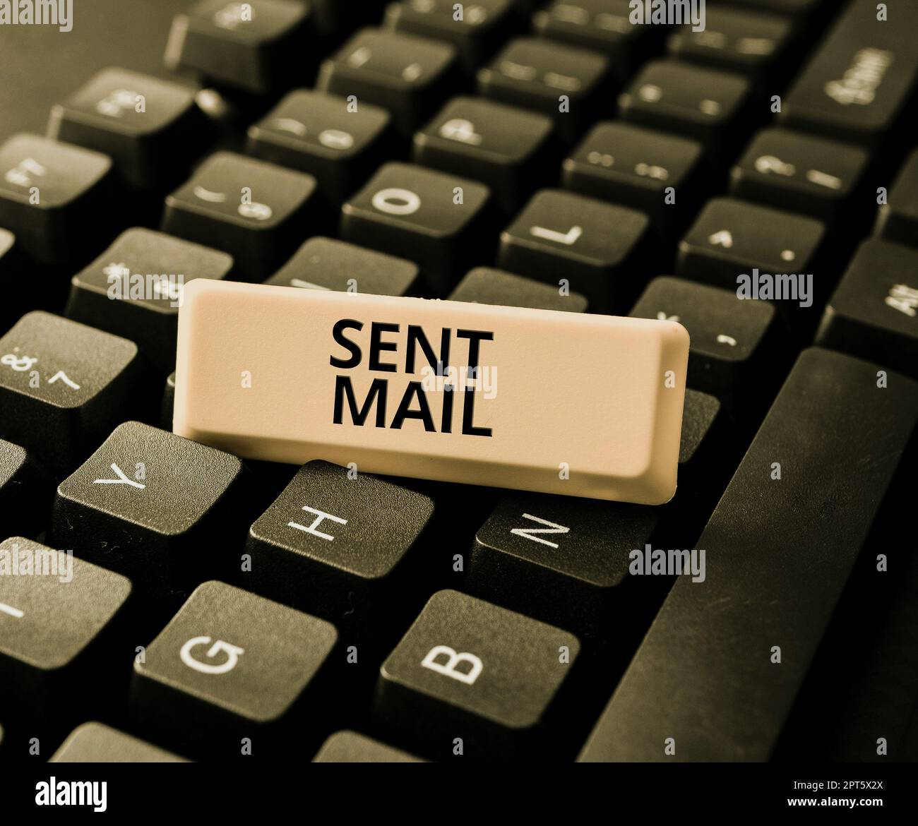 Sign displaying Sent Mail, Concept meaning Event where a letter to be ...