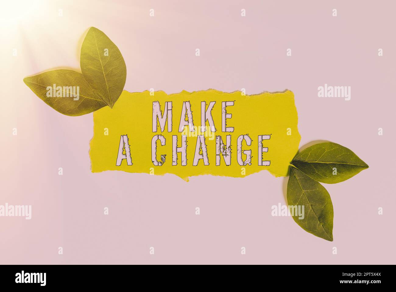 Text showing inspiration Make A Change, Word for Create a Difference ...