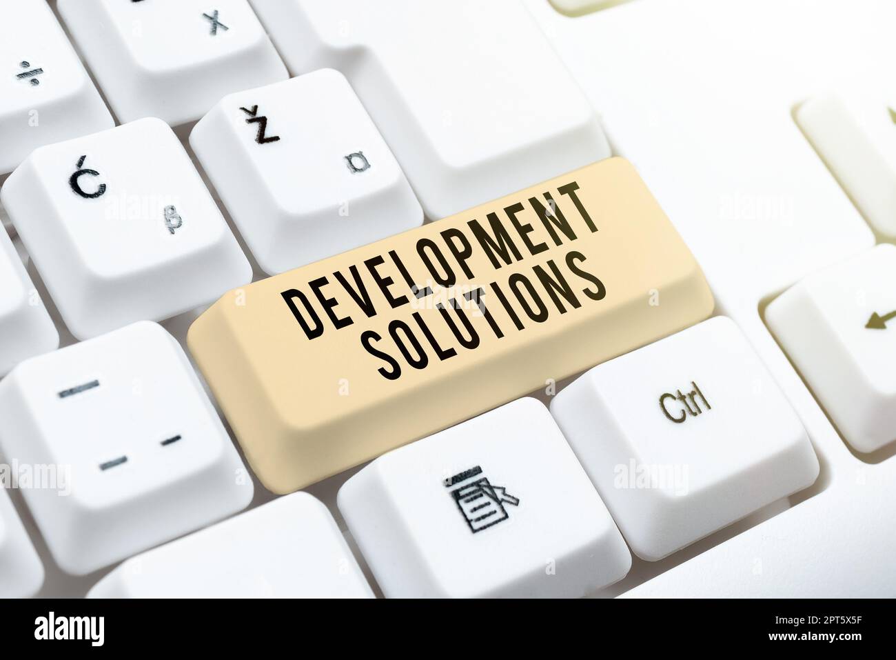 Sign displaying Development Solutions, Word for Efficient Planning ...