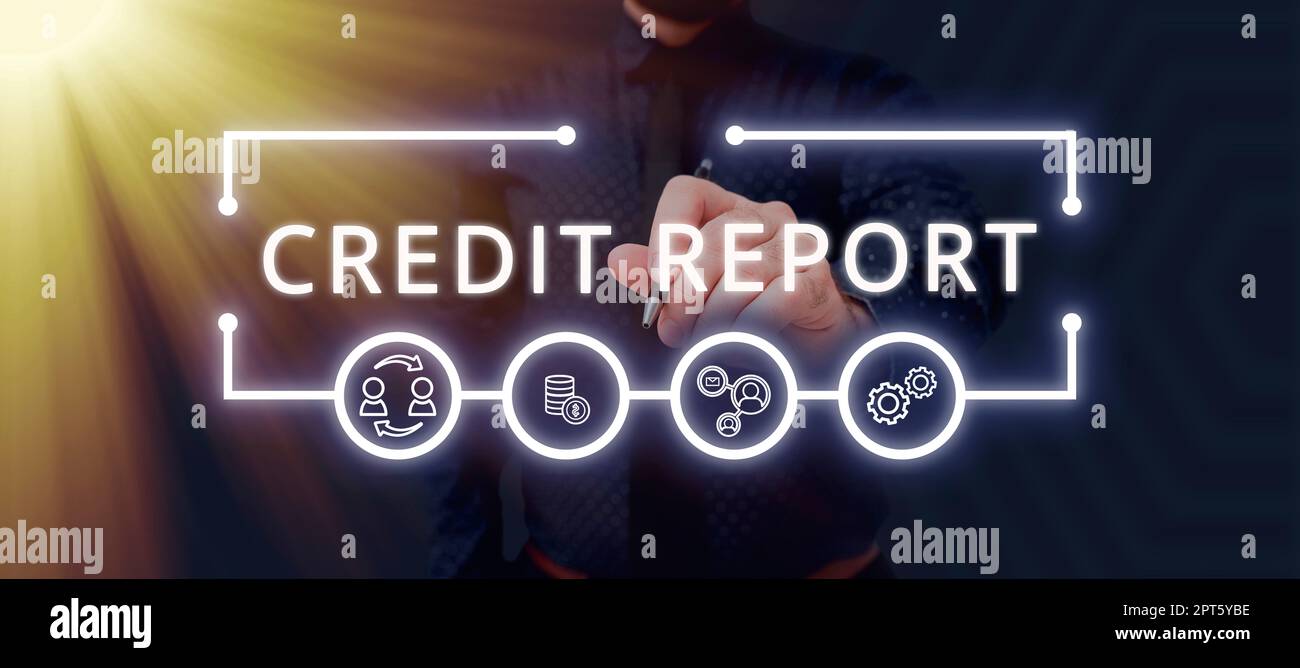 Handwriting text Credit Report, Business overview Borrowing Rap Sheet ...