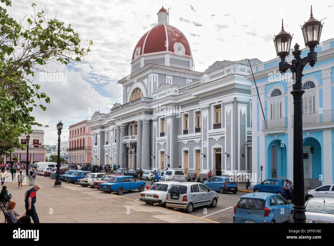National Government Palace, Plaza Jose Marti, Cienfuegos, Cuba Stock ...