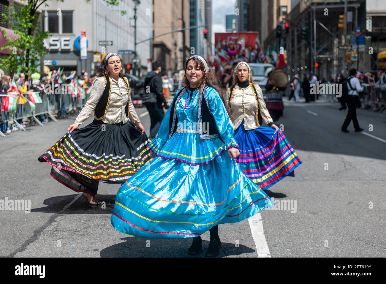 Iranian-Americans and their supporters at the annual Persian Parade on ...