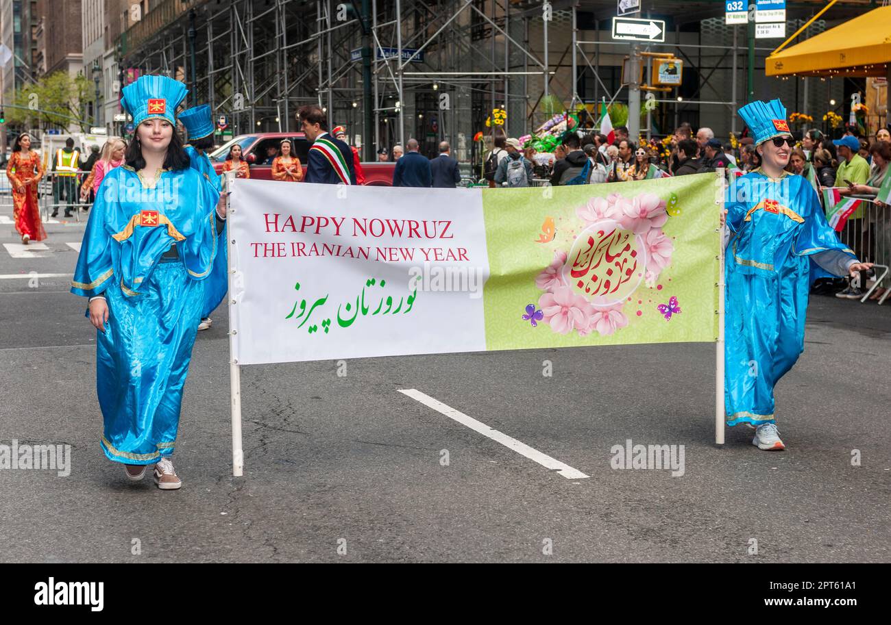 Iranian-Americans and their supporters at the annual Persian Parade on ...
