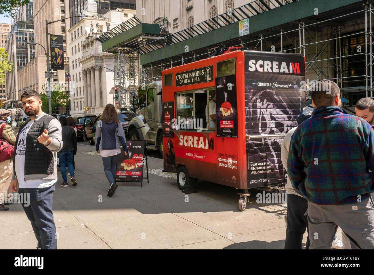 Brand activation for the film “Scream VI” debuting on the Paramount+ ...
