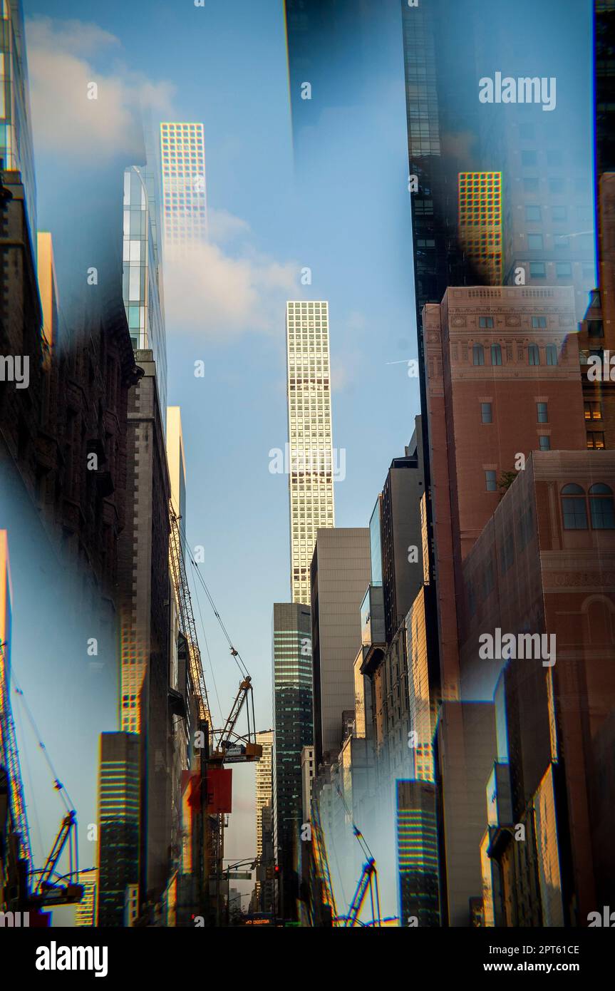 Sliver skyscraper 432 Park Avenue, center, on Wednesday, April 26, 2023 ...