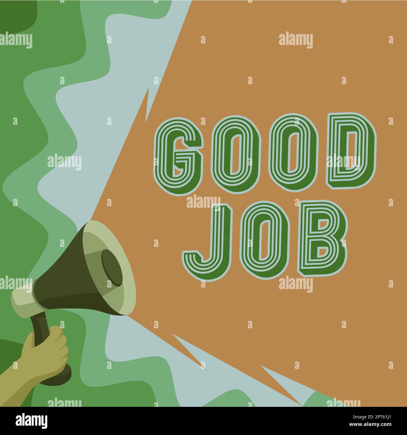 Text showing inspiration Good Job, Word for encourage someone for his ...