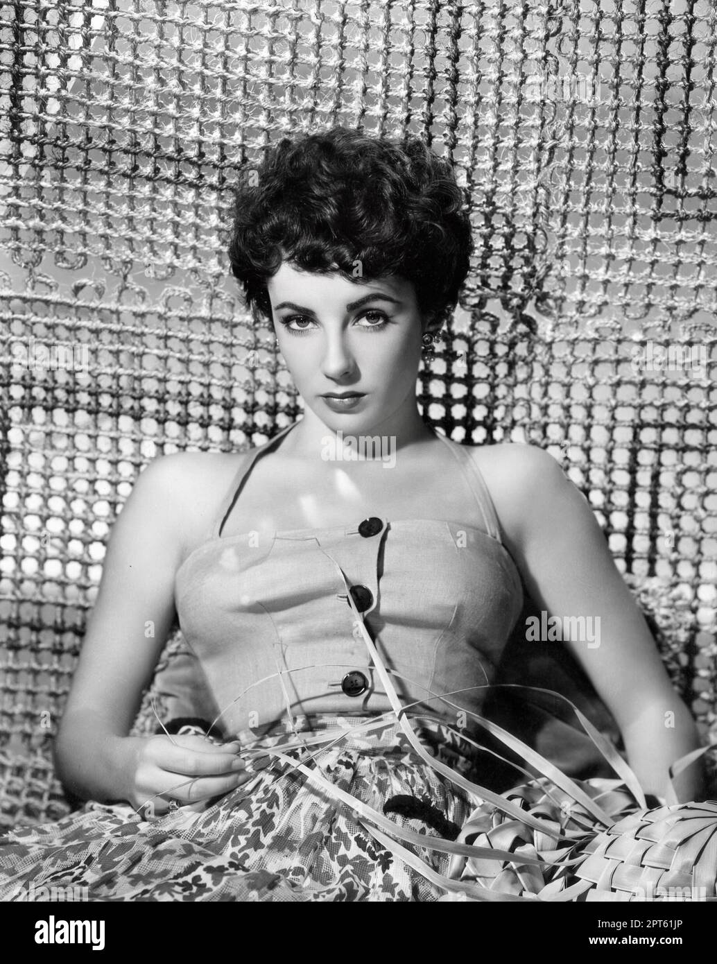 Elizabeth Taylor Early publicity photo, 1950s Stock Photo - Alamy