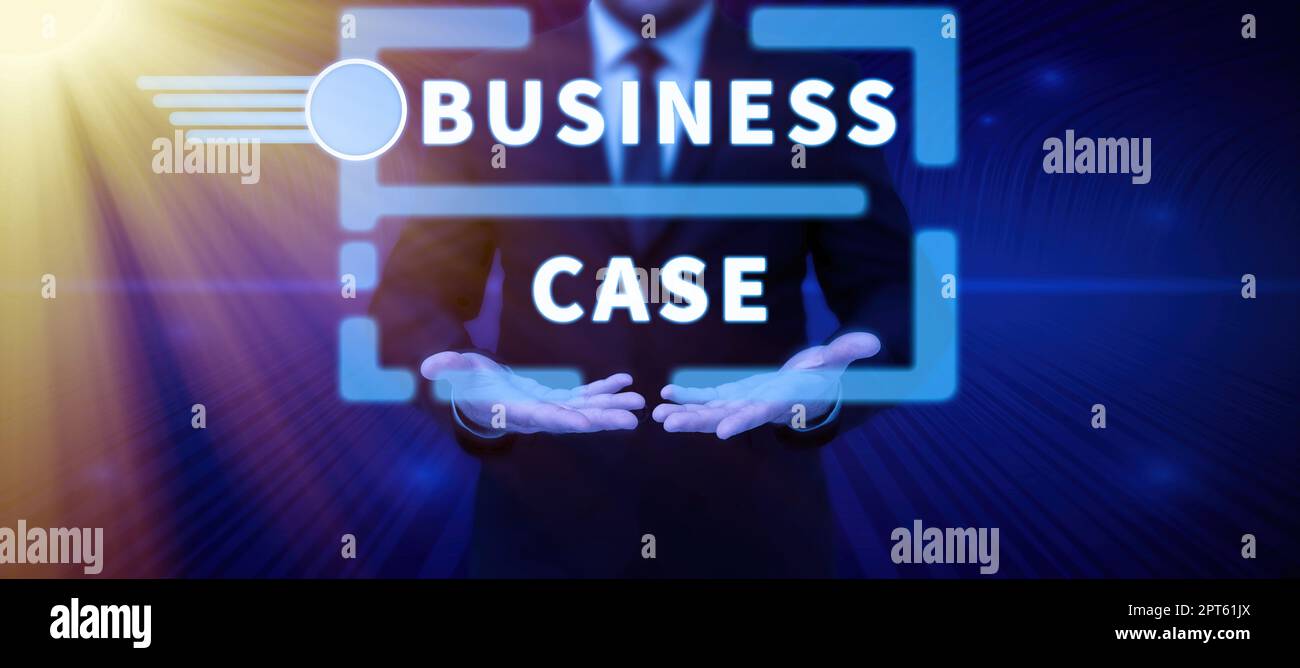 Hand writing sign Business Case, Business overview Proposition ...