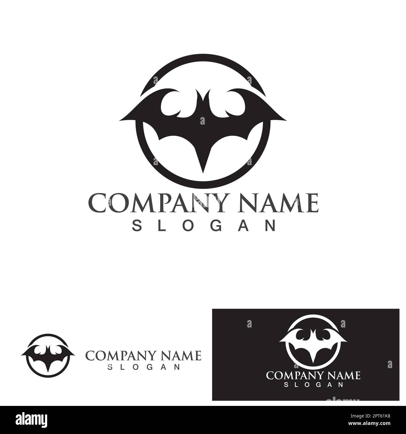 Bat logo vector icon template illustration design Stock Vector Image ...