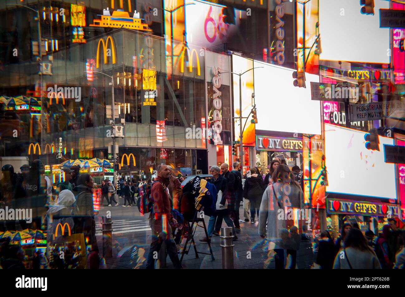 Activity and advertising in Times Square in New York on Wednesday ...