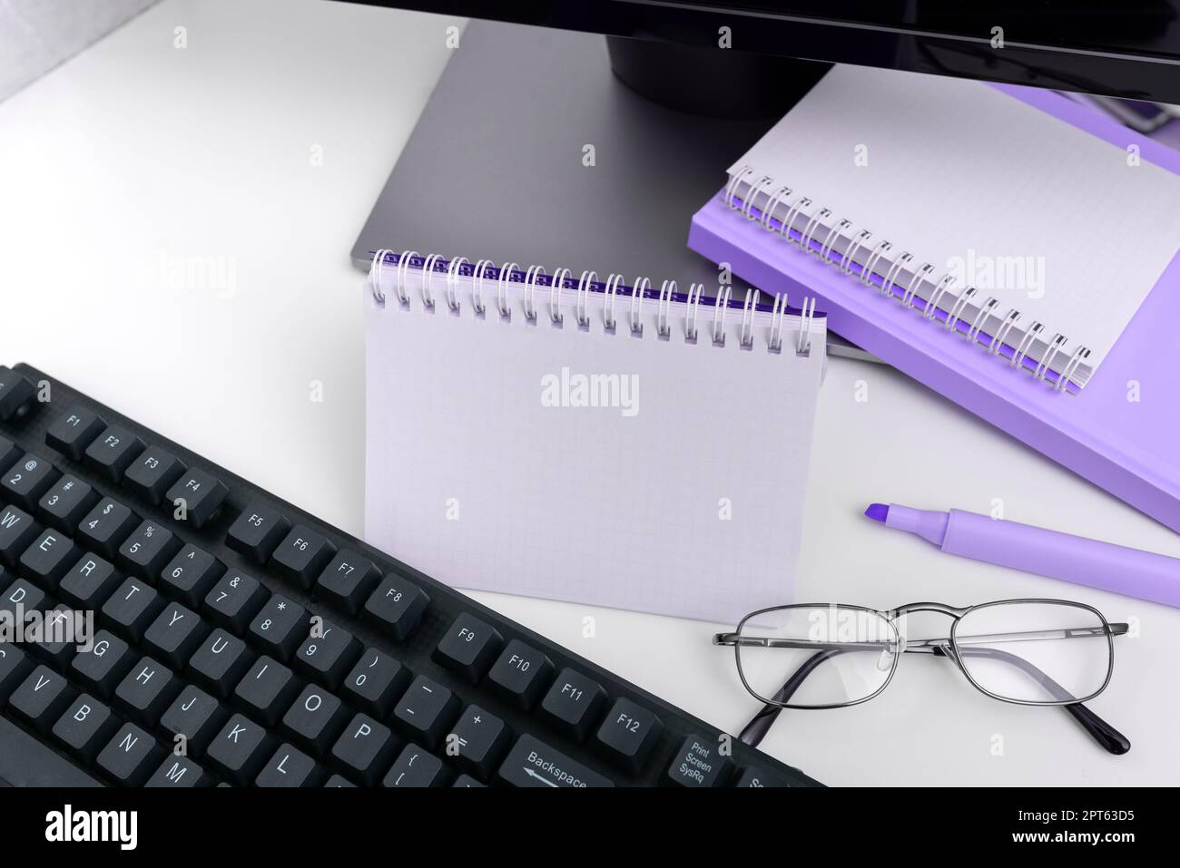 Multiple Assorted Collection Office Stationery Photo Placed Over Table ...