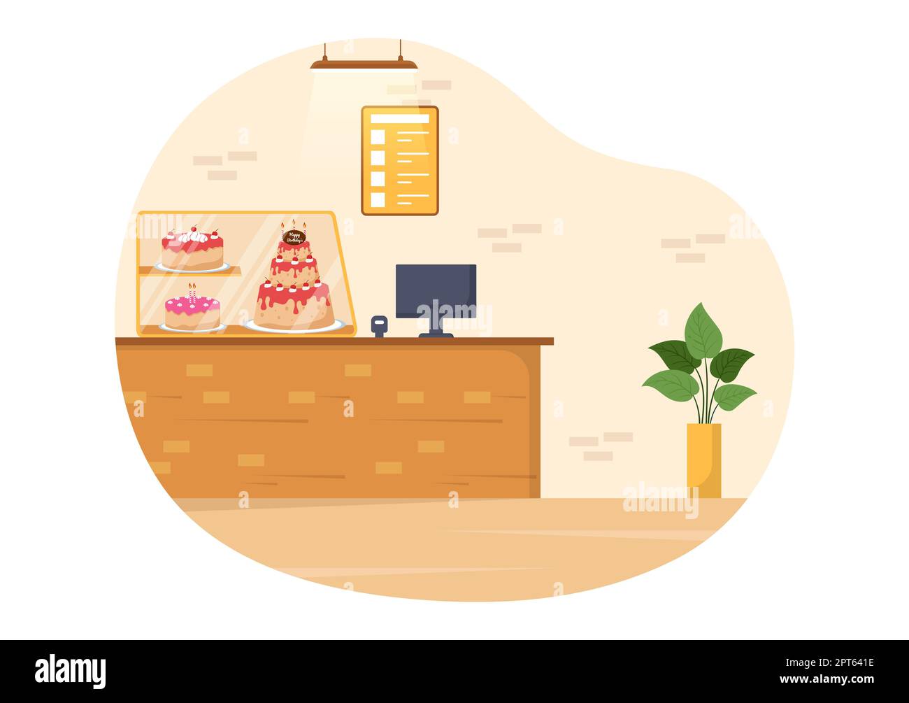 Sweet Shop Selling Various Bakery Products, Cupcake, Cake, Pastry or ...