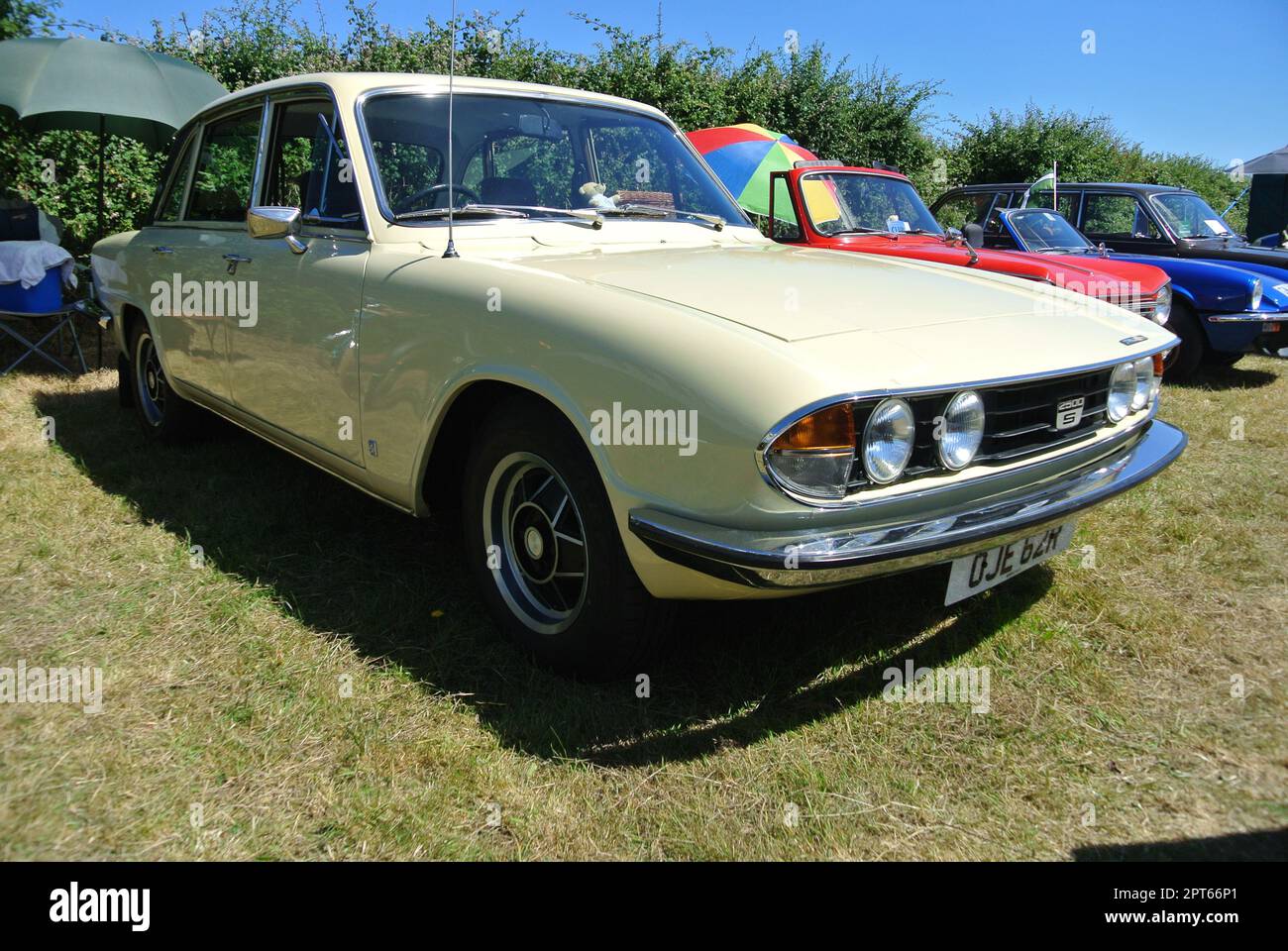 A 1977 Triumph 2500 parked on display at the 47th Historic Vehicle ...