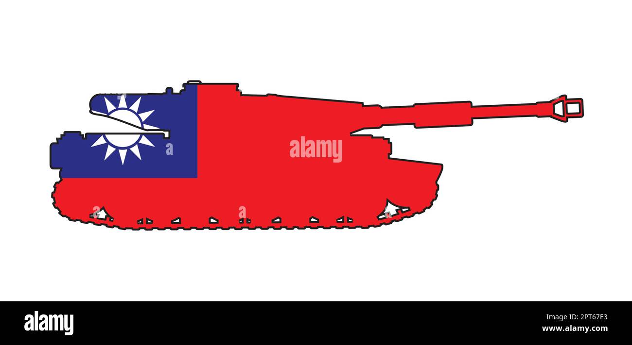 Modern Battle Tank With Taiwan Flag Stock Vector Image & Art - Alamy