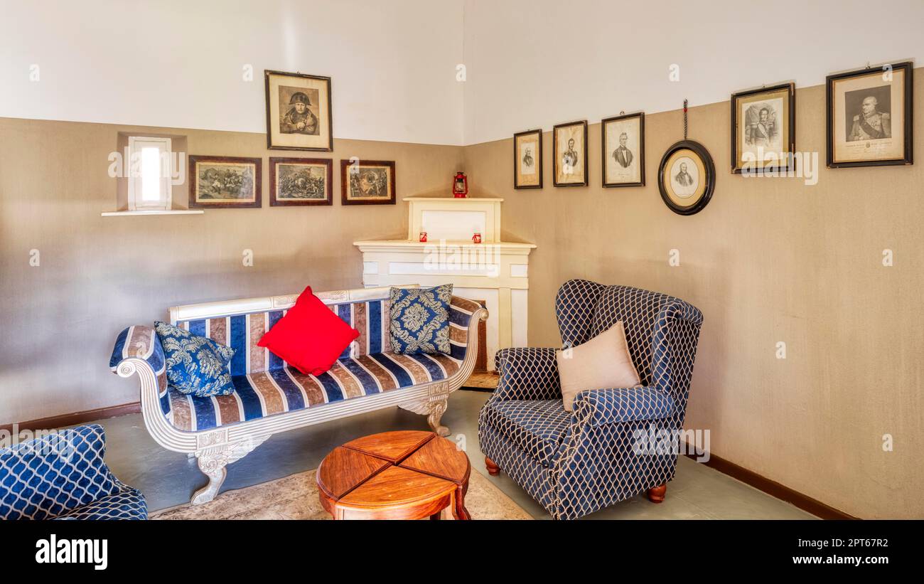NCastle Duwisib, interior, furnishings, colonial building, Namibia ...
